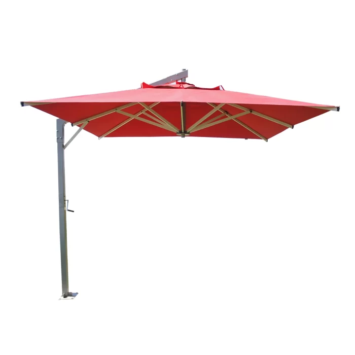 Parasol excentré simple en aluminium - Greencorner Groupe